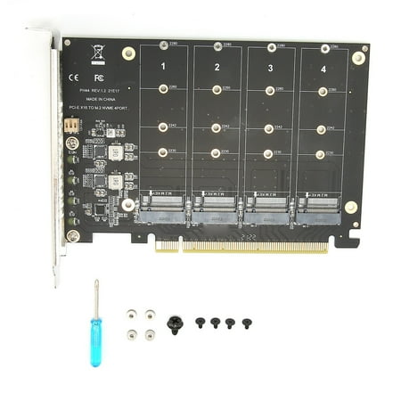 Dual M.2 PCIE Adapter, Adapter Card SSD To PCIE X16 4 Expansion Cards ...