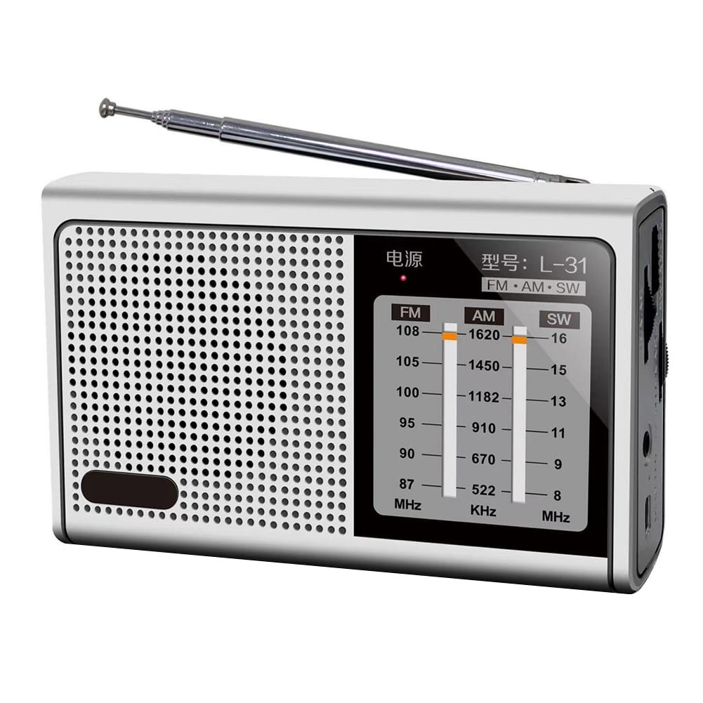 Radio de banda completa de mano USB recargable FM AM SW Dispositivos de ...