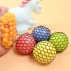 4PCS Soft Rubber Mesh Squishy Grape Balls for Stress Relief and Fun ...