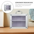 1 Set of Medicine Lock Box First Aid Storage Box Multi- layer Medicine ...