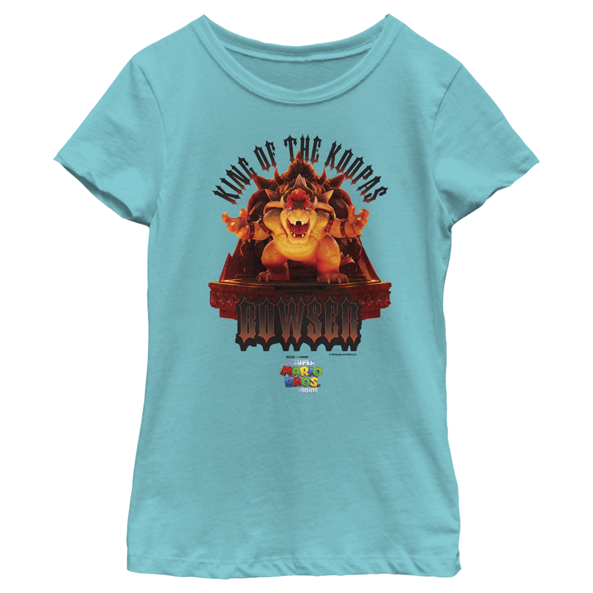 Girl's The Super Mario Bros. Movie Bowser King of the Koopas Graphic ...