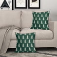 Aaekzj Forest Green Christmas Tree Pillow Covers 20x20 Set of 2 Red ...