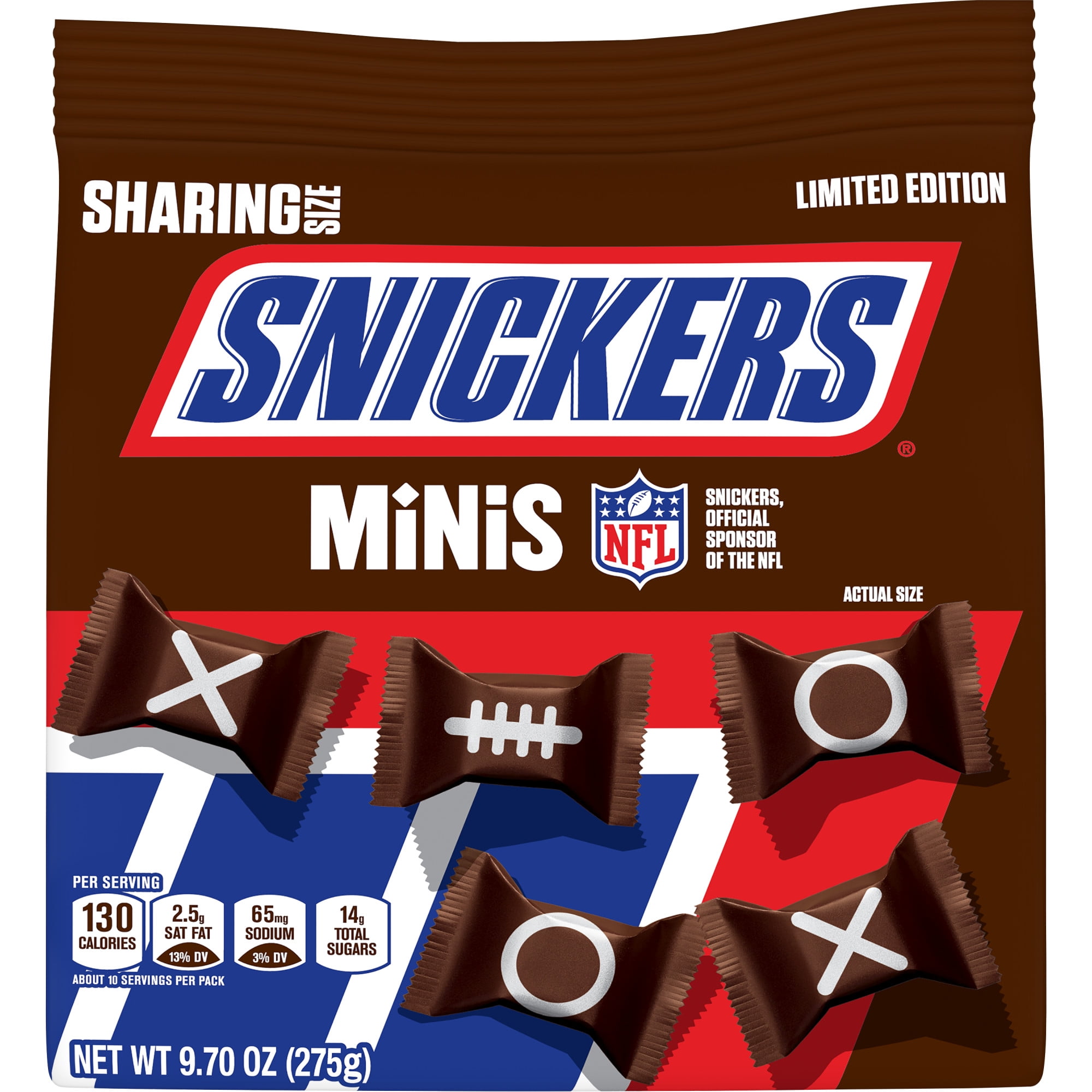 SNICKERS, Minis Size Chocolate Candy Bars, 9.7-Ounce Bag - Walmart.com ...
