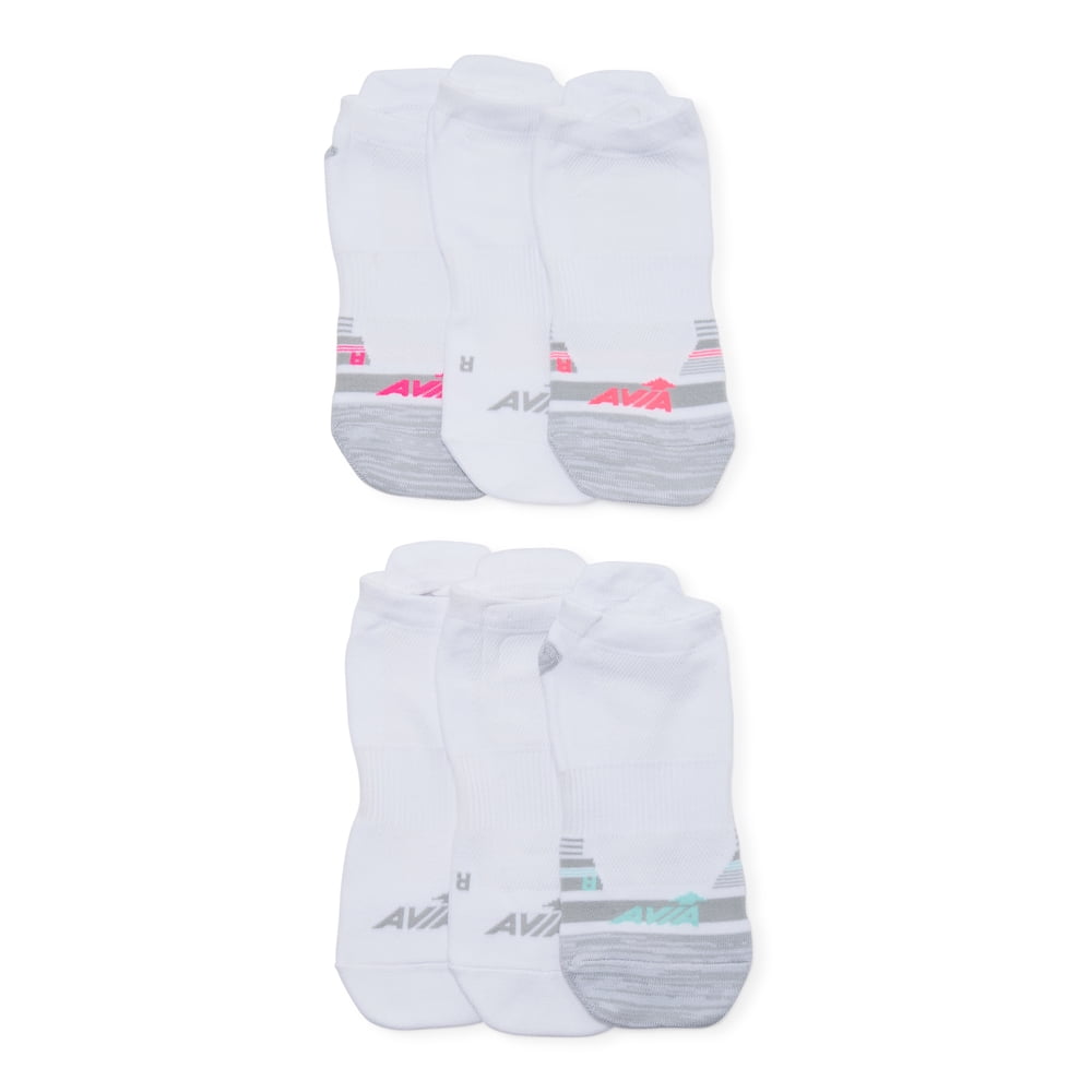 Avia - Avia Women’s Pro Tech Lightweight Low Cut Socks, 6-Pack ...