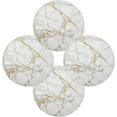 GZHJMY Golden Marble Texture Round Placemats for Dining Table, Circle ...