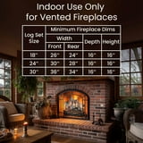 Dreffco Fireplace Gas Logs 90K BTU Refractory Cement Great Oak ...