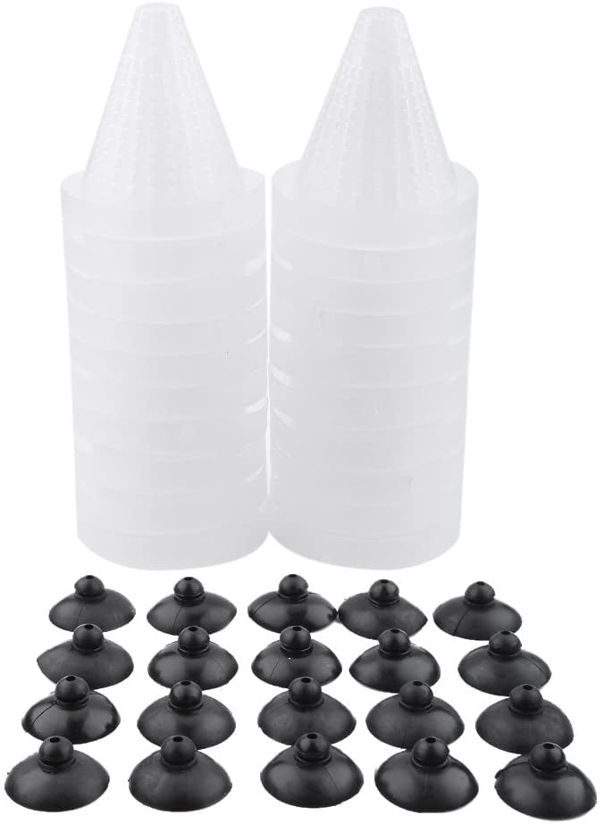 20Pcs/Pack Aquarium Tank Live Red Worm Bloodworm Fish Food Feeding Cone ...