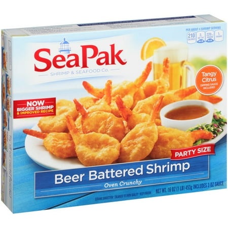 SeaPak Beer Battered Shrimp, 16 oz - Walmart.com
