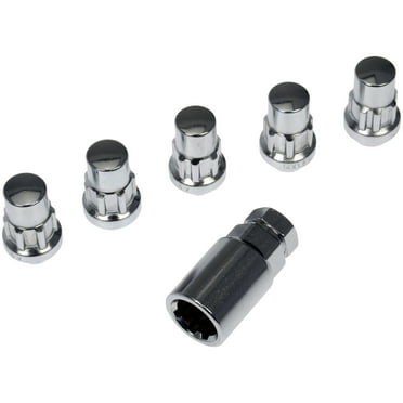 Dorman 712-281 Wheel Lock Set for Specific Models, Chrome (Pack of 5 ...