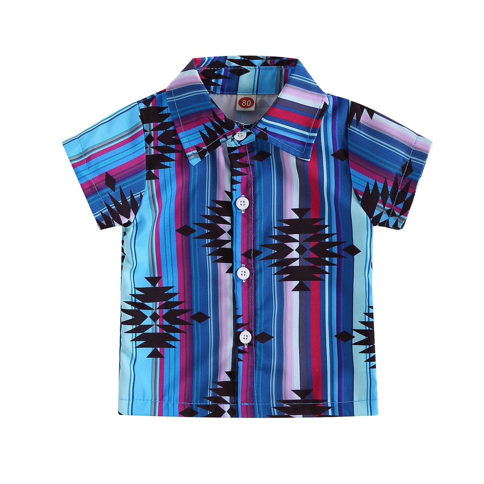 Toddler Baby Boy Cow Print Button Down Shirt 3M 6M 12M 18M 2Y 3Y Short Sleeve Lapel Neck Tops ...