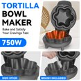 Mailand Graphite 8-inch Tortilla/Waffle/Taco Salad/Quesadilla Bowl ...