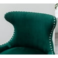 Lindale Contemporary Velvet Upholstered Nailhead Trim Accent Chair