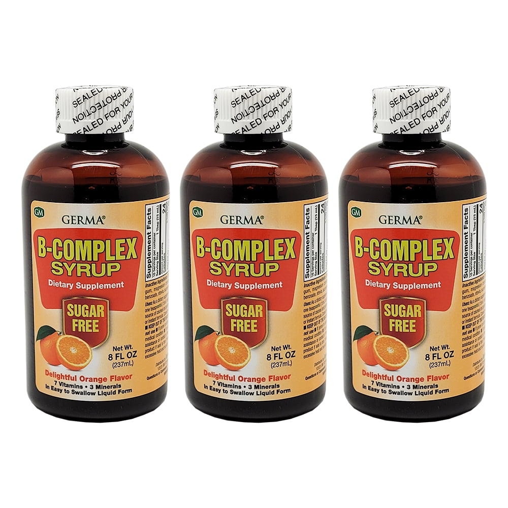Germa B-Complex Syrup. Dietary Supplement. Bone Health, Growth and ...