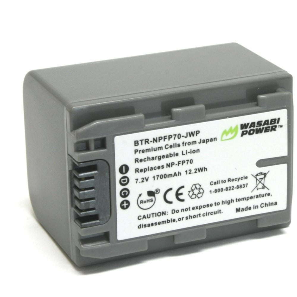 Wasabi Power Battery for Sony NP-FP70 (1700mAh) - Walmart.com - Walmart.com