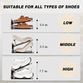 Shoe Slots Organizer 12 Pack - Shoe Stacker,3 Levels Adjustable,Space ...