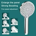 Fattazi High Pressure Handheld Showerhead With 5 Spray Modes Filtered