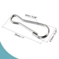 Uxcell Spring Hooks Snap Clip Hooks 25x9.5x2mm 304 Stainless Steel ...