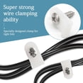 100 Pcs 1/8 Inch White Nylon Screw Mounting R-Type Cable Clip Wire ...