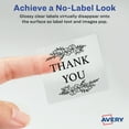 Avery Printable Square Labels, 2" x 2", Clear, 120ct (22853) - Walmart.com