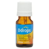 Ddrops® Adult Liquid Vitamin D3 Drops, 1000 IU Per Drop, 0.17 fl oz ...