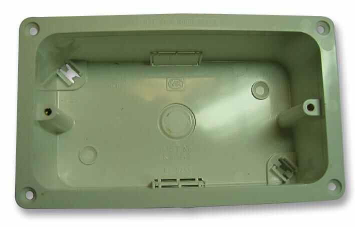 MK - 2 Gang 45mm Flush Flanged Box, White - Walmart.com