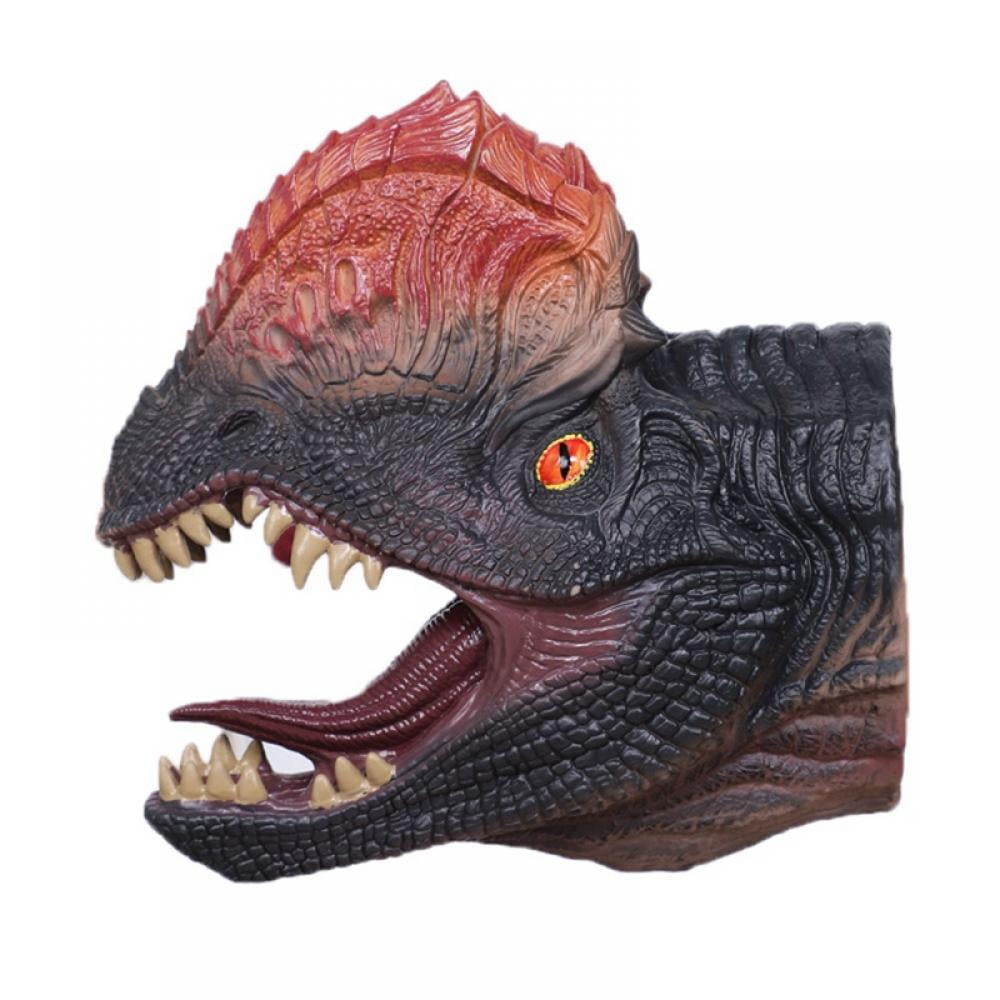 Dinosaur Hand Puppets Realistic Latex Soft Animal Head Toys ...