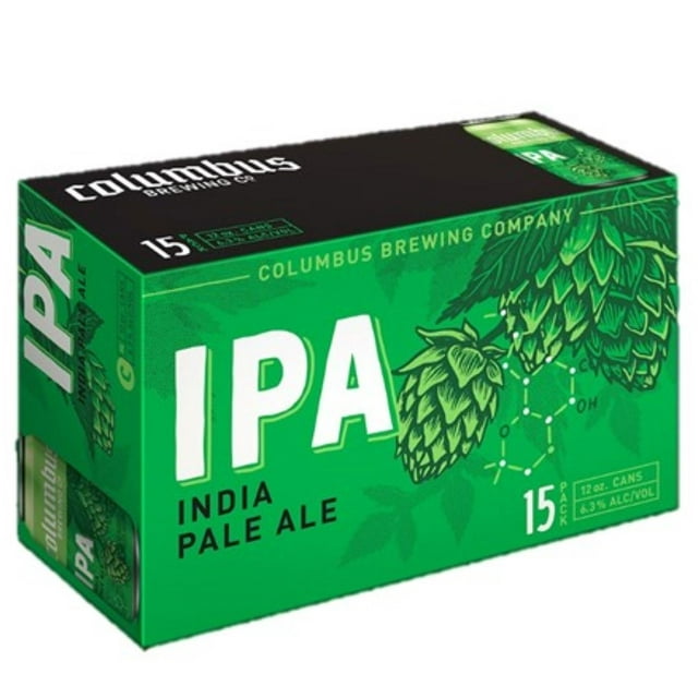 Columbus Brewing Company IPA Ale Beer, 12 fl. oz. can, 15 pk ...