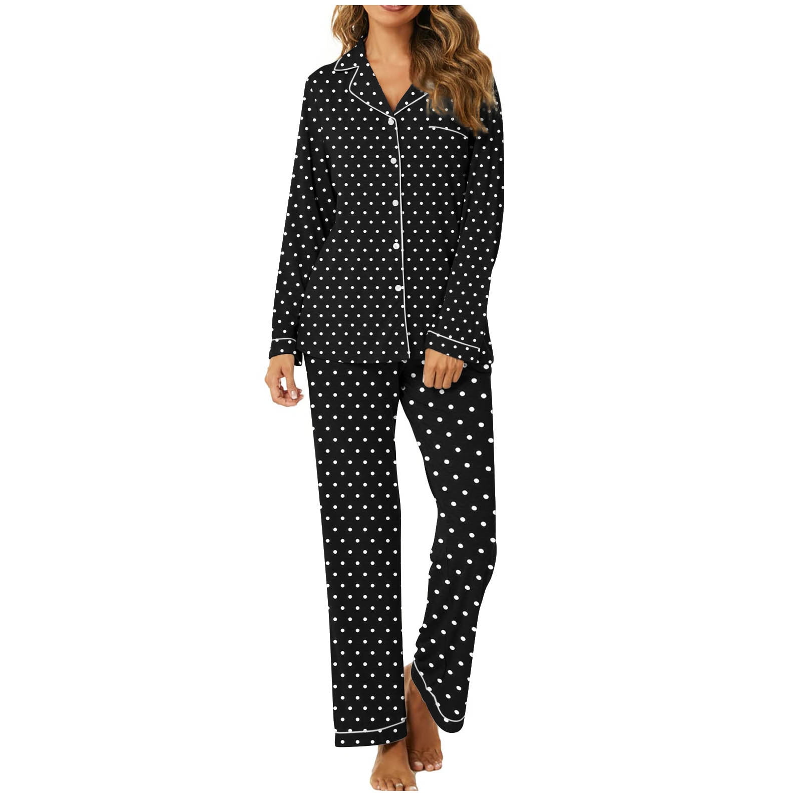 Click here for Aqestyerly Womens Printed Pajama Set With Pockets... prices