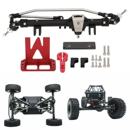 Spptty Aluminum Front Axle, 1/10 RC Car Front Axle CNC Technology Steel ...