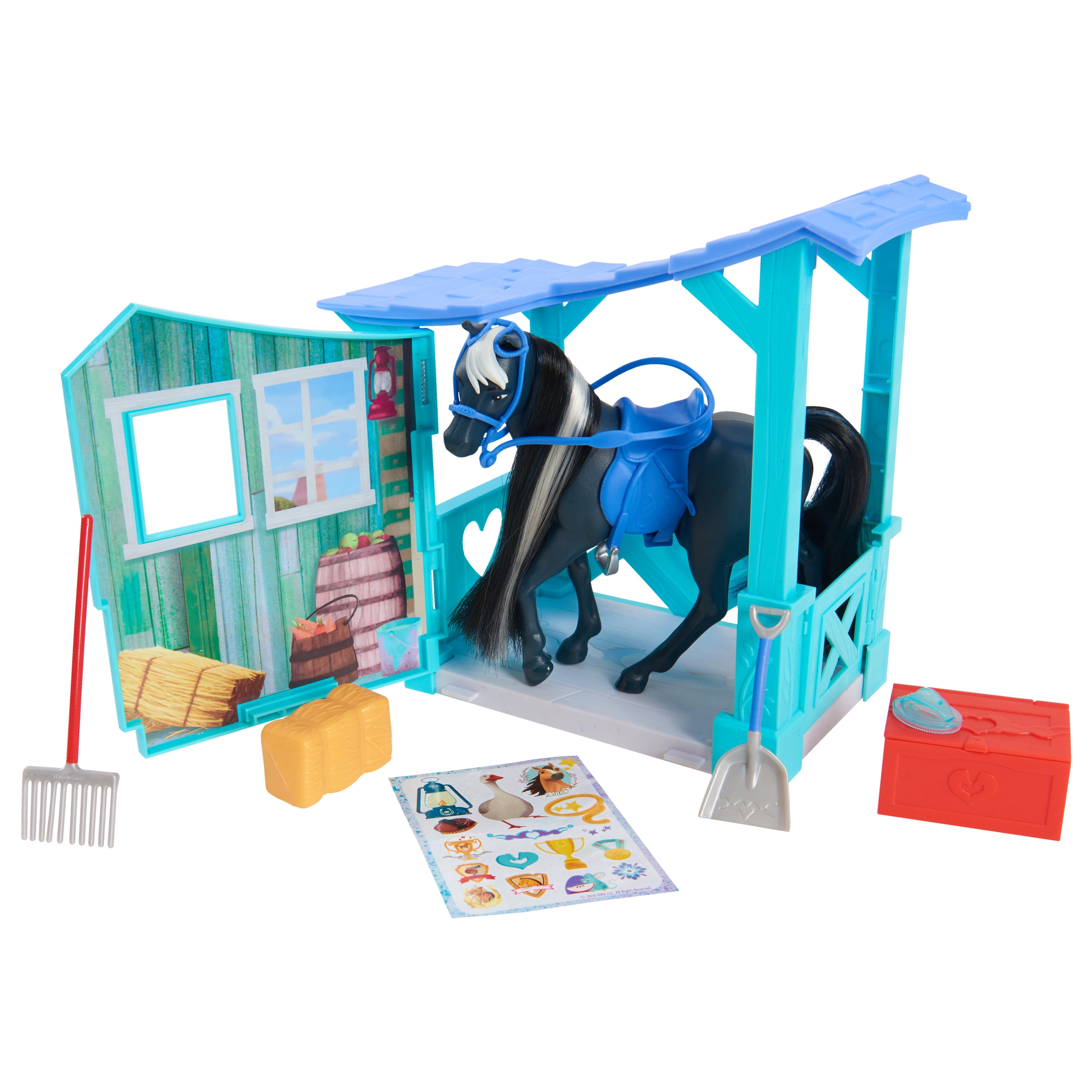 Just Play Spirit Riding Free Horse Stable and Accessory Set, Kids Toys ...
