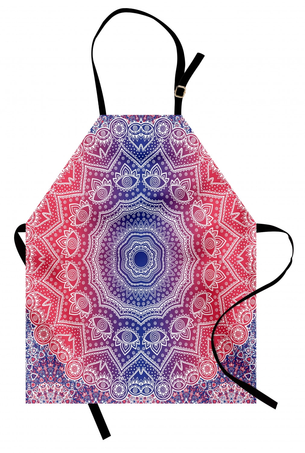 Mandala Apron Hippie Ombre Style Print Infinity and Harmony Asian ...