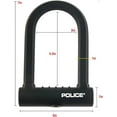 POLICE U-Lock Bike Lock with Key, U-Lock for Bicycles, Lock for ...