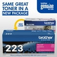Brother Genuine TN223M Standard-yield Magenta Toner Cartridge for ...