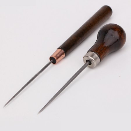 2 Pcs Solid Wood Handle Drillable Awl awl;leather sewing awl;gourd ...