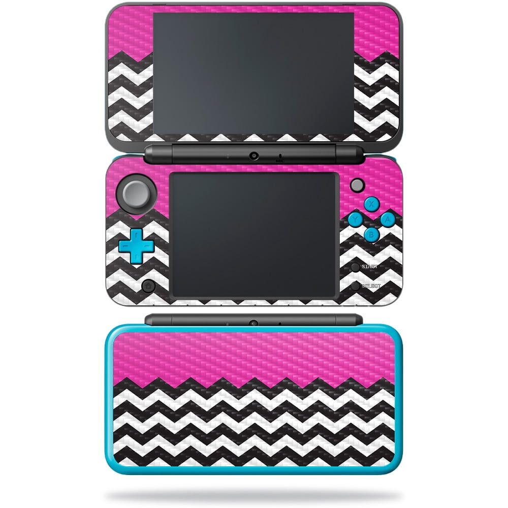 Carbon Fiber Skin Compatible With Nintendo New 2DS XL Hot Pink Chevron ...