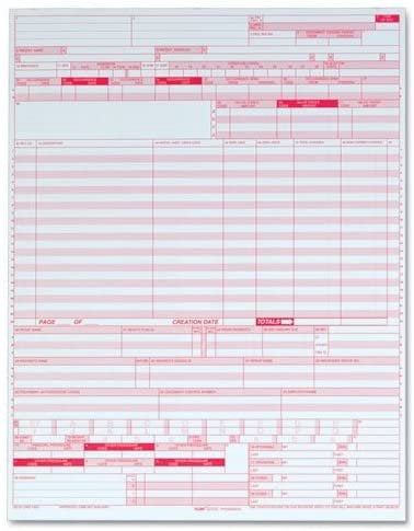 UB04 Hospital Insurance Claim Form 8 1/2 x 11 2,500 Forms - Walmart.com