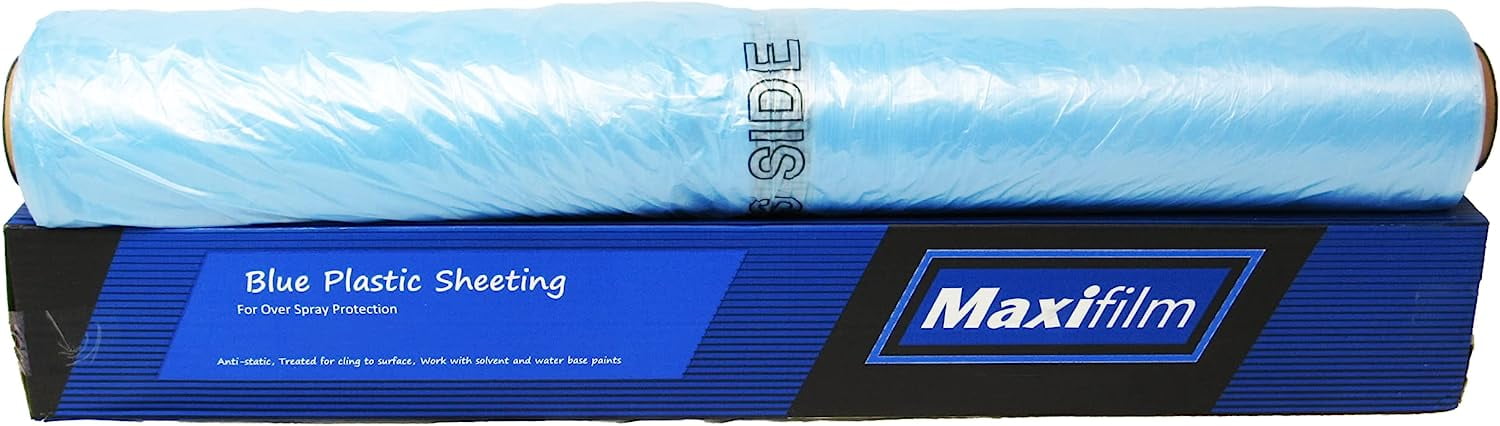 MAXIFILM - Blue Plastic Sheeting - 20ft x 250 ft Roll - Walmart.com