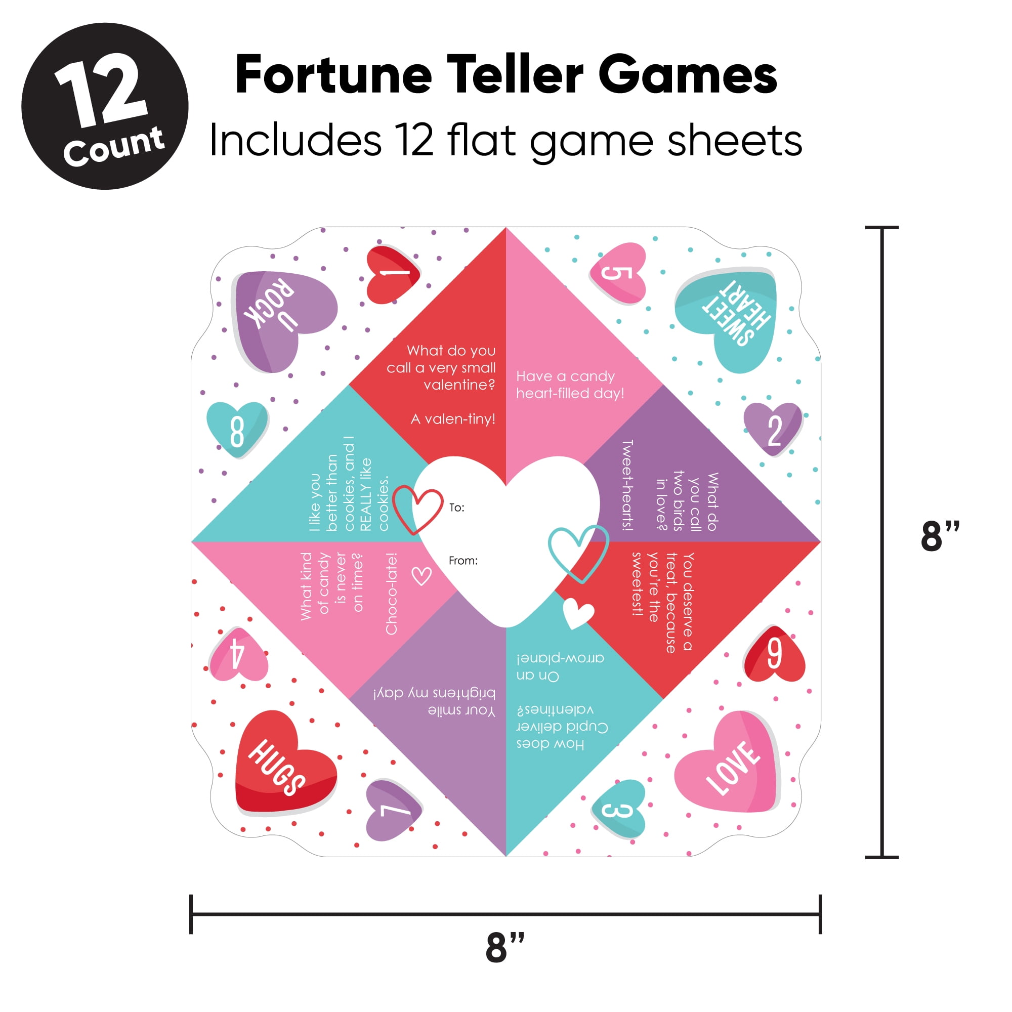 Valentine Fortune Teller Printable