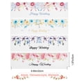 1 Set 40Sheets 4 Style Water Bottle Label Stickers Rectangle with Word ...