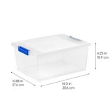 IRIS USA, 12 Qt. Plastic Storage Bins with Lids, Clear Containers ...