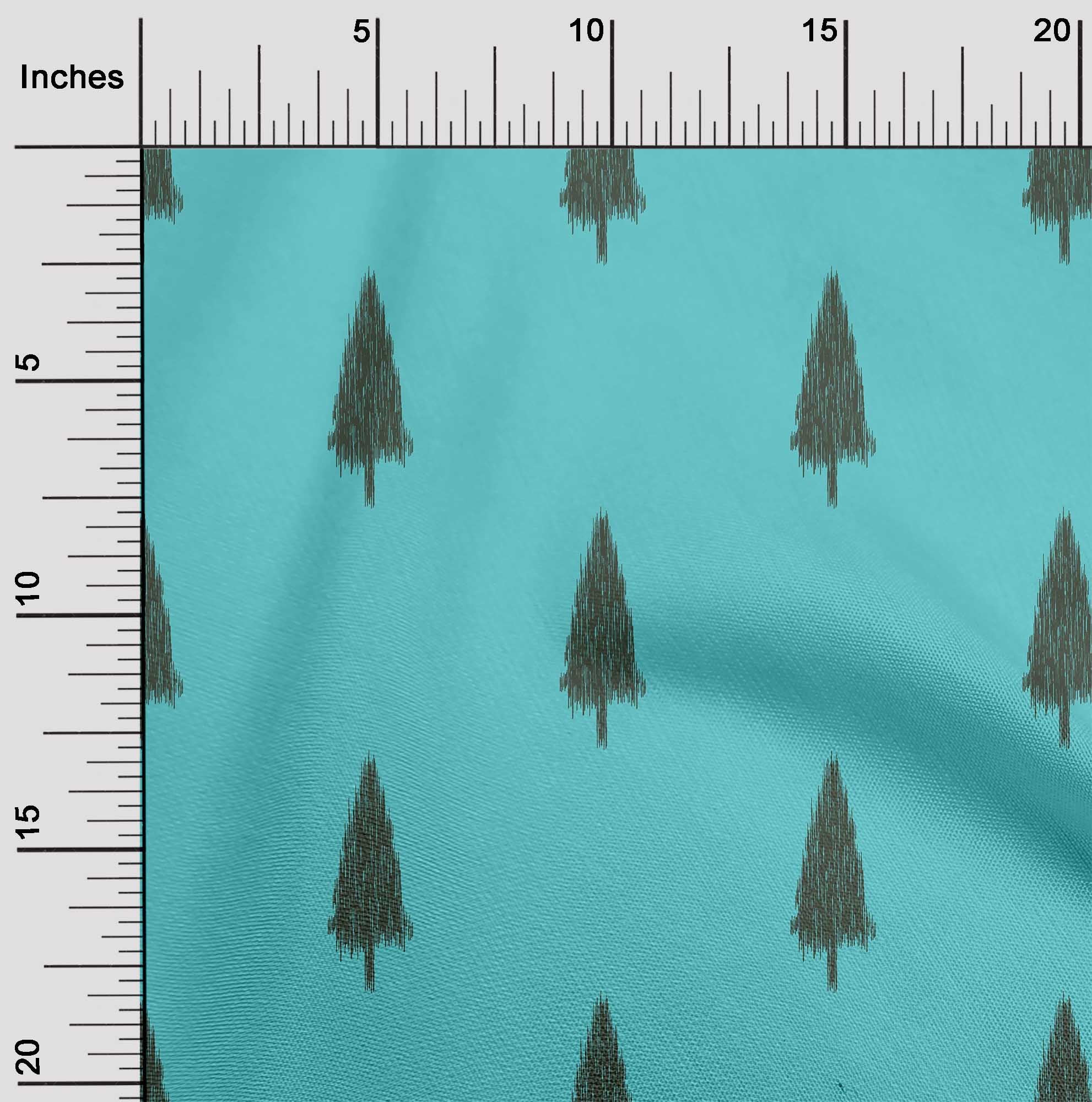 oneOone Cotton Silk Fabric Tree Ikat Print Fabric By Yard 42 Inch Wide ...