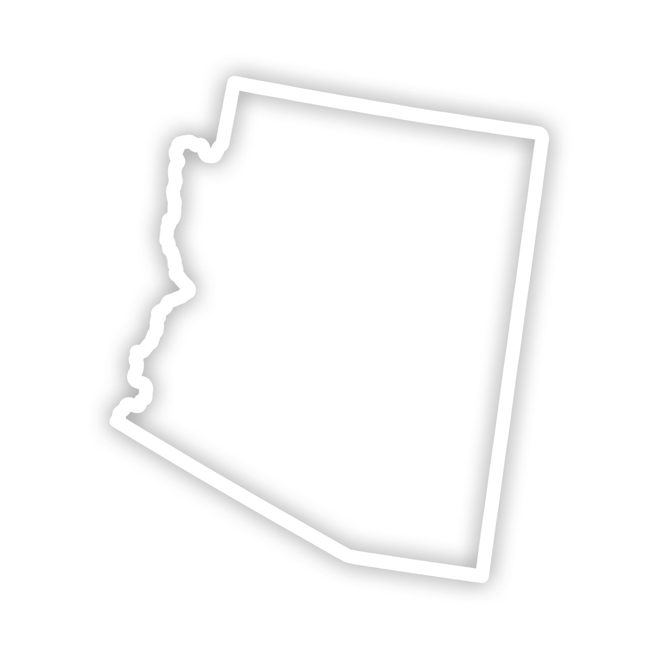 Arizona Outline Sticker Decal Die Cut - Self Adhesive Vinyl ...