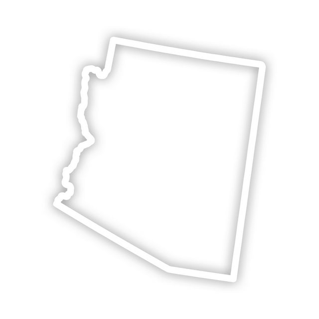 Arizona Outline Sticker Decal Die Cut - Self Adhesive Vinyl ...