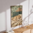 Affixzi Golden Retriever Wall Art Print: Sleeping Dog Poster, Impasto ...