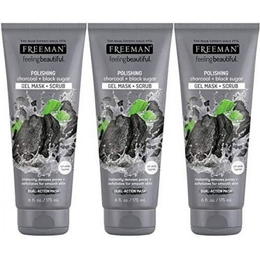 Freeman Polishing Charcoal Gel Facial Mask And Scrub, Oil Absorbing And ...