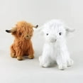 11 inch Simulation Highland Cow Plush Toy Soft Stuffed Animal Doll ...