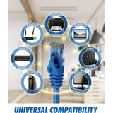 Ultra Clarity CAT6 Internet Wire, 25ft Ethernet LAN Patch Cable Cord ...