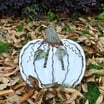 Metal Pumpkin Harvest Fall Decor Thanksgiving Halloween Outdoor Yard ...