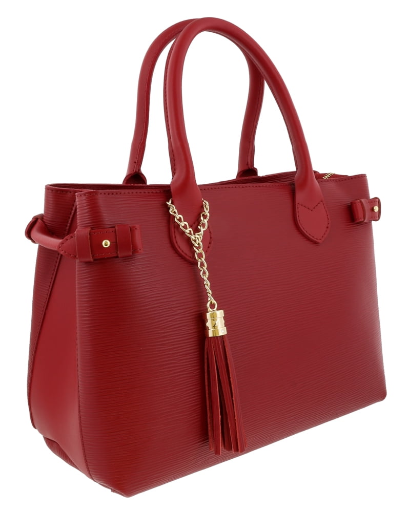 HS Collection HS8435 RO LIZA Red Satchel/Shoulder Bag - Walmart.com