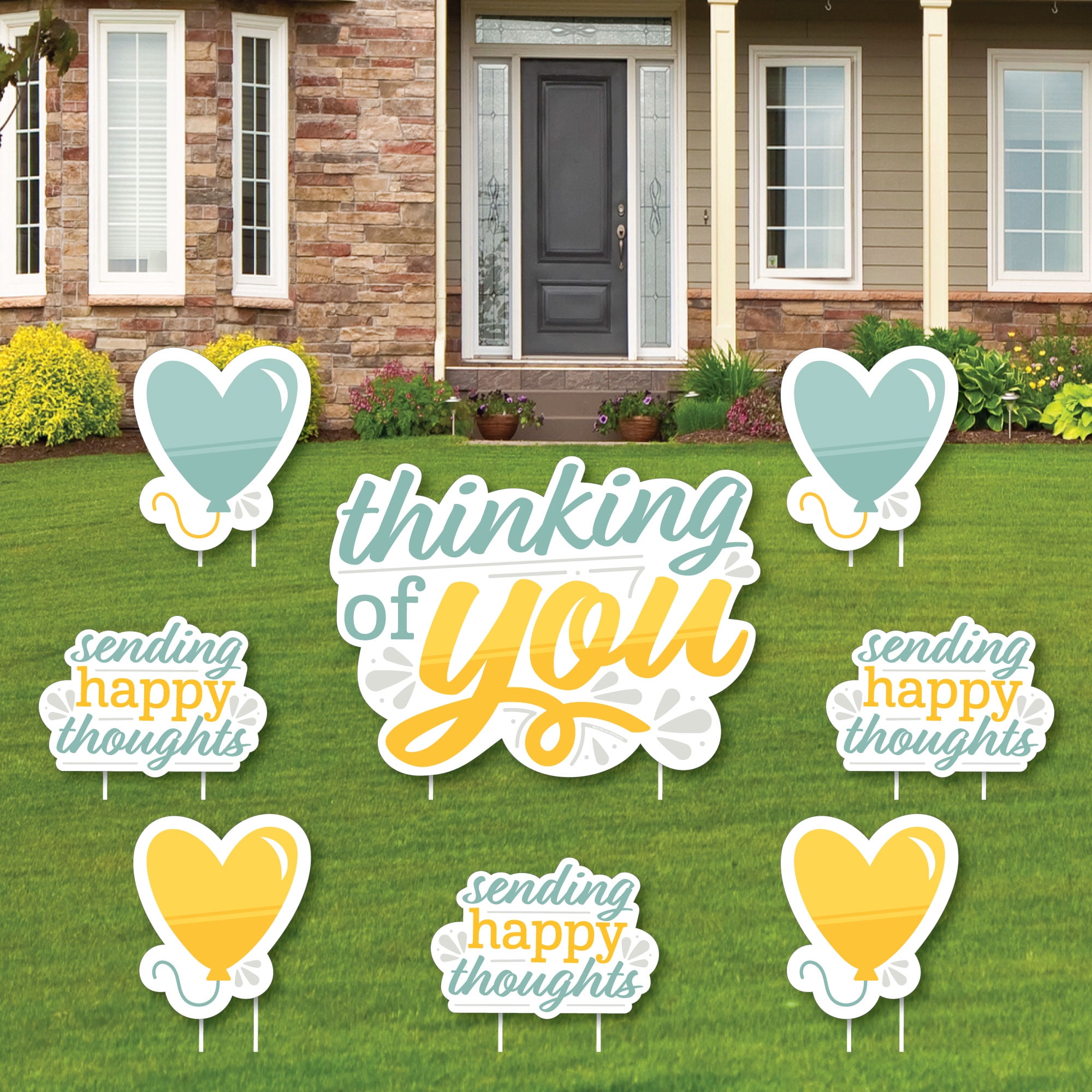 Big Dot of Happiness Thinking of You - Yard Sign and Outdoor Lawn ...